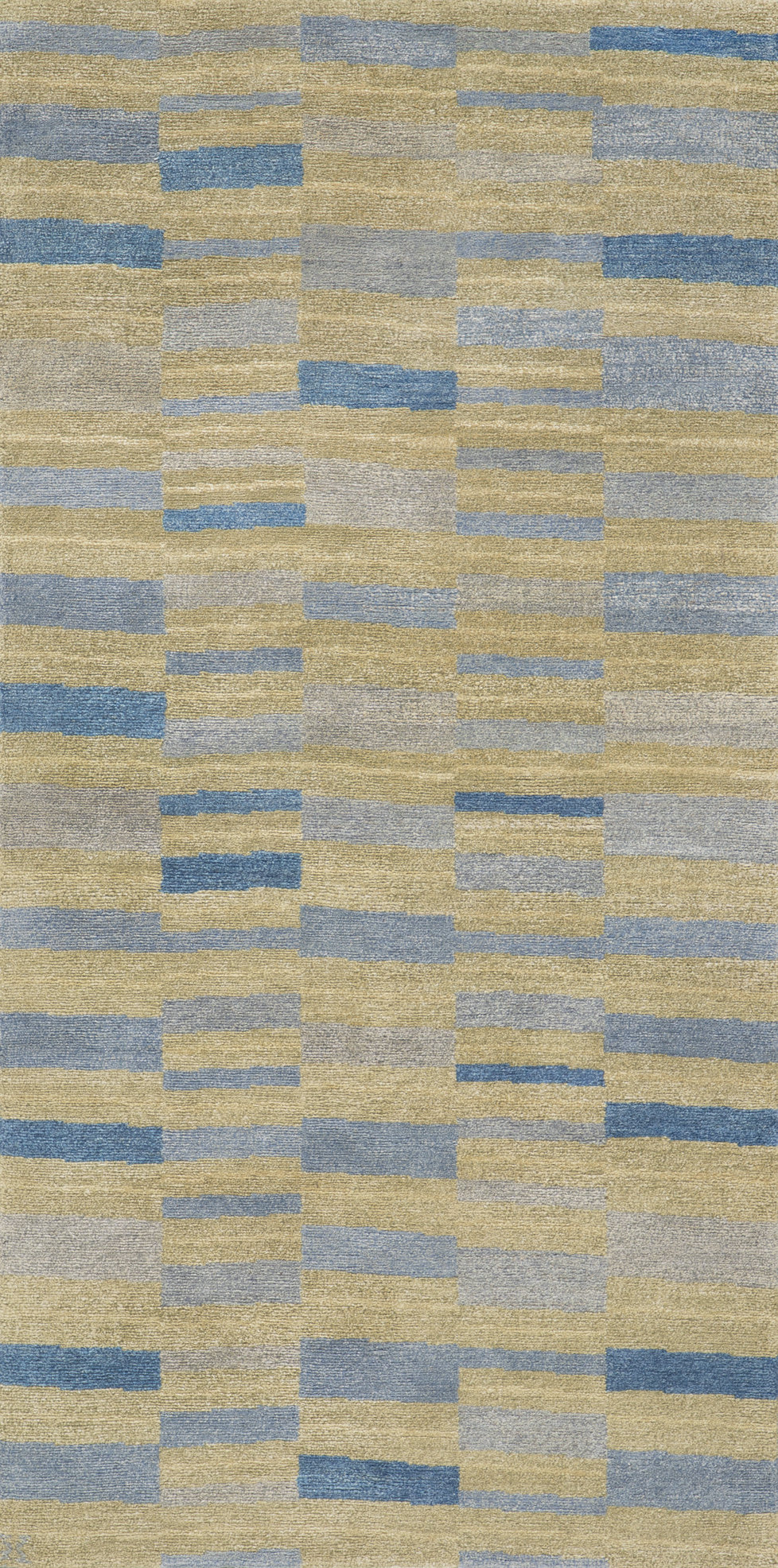 New Moon Rugs Fragments Geometric Hand-Knotted Wool/Silk/Natural Fibers ...