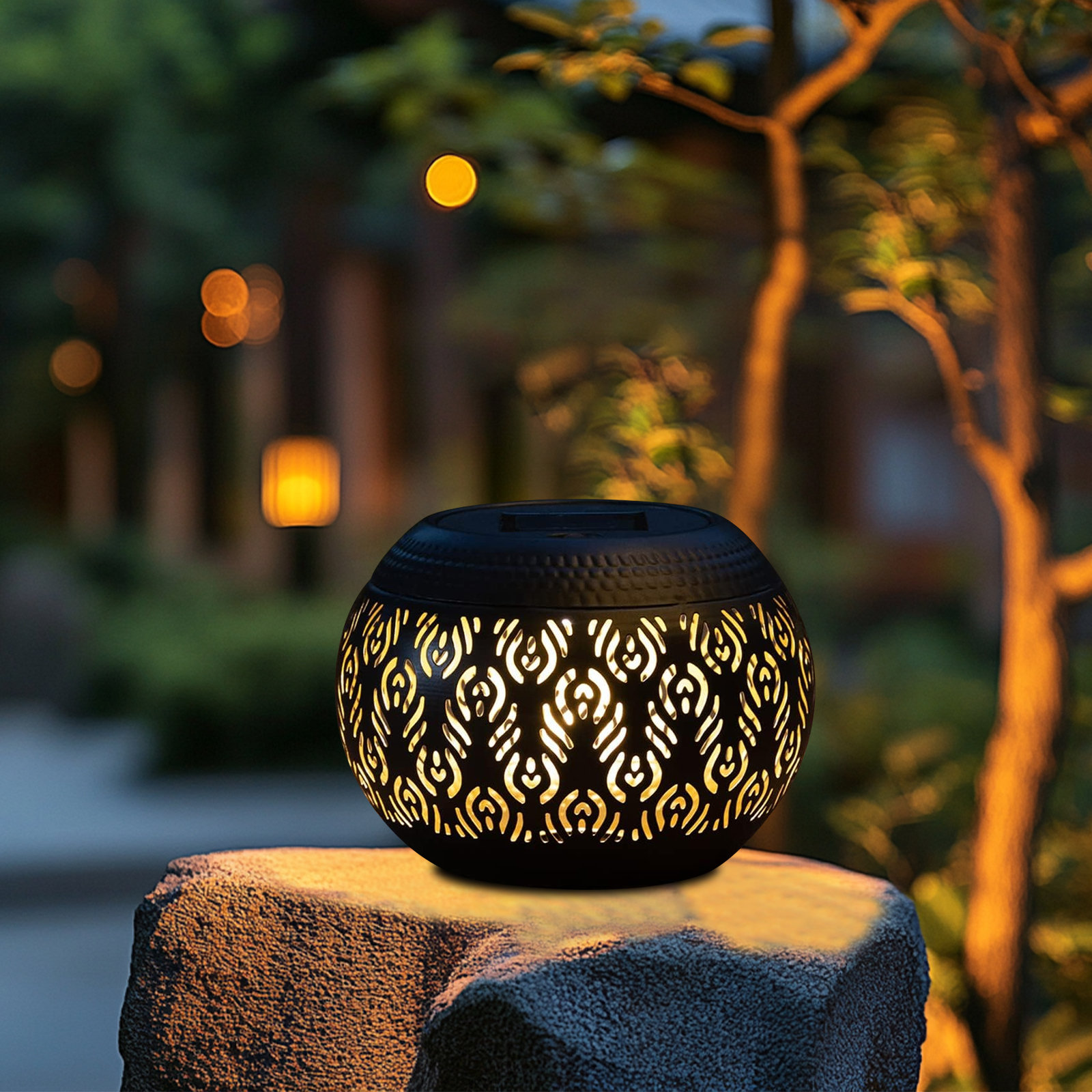 pearlstar 4.3'' Solar Table Lanterns Outdoor Waterproof - LED Lamp ...