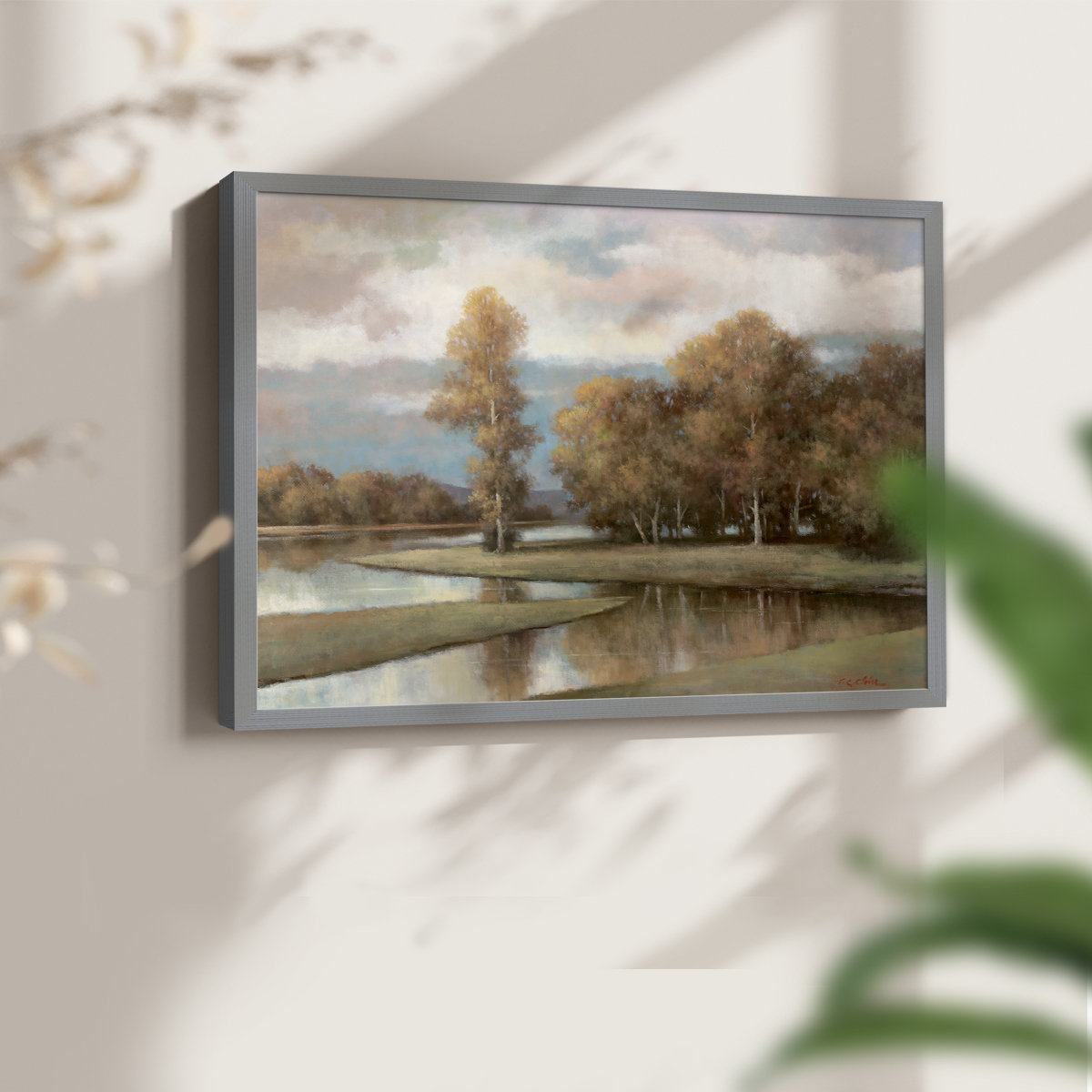 Winston Porter Winding River II -Framed Print - Restickable | Wayfair