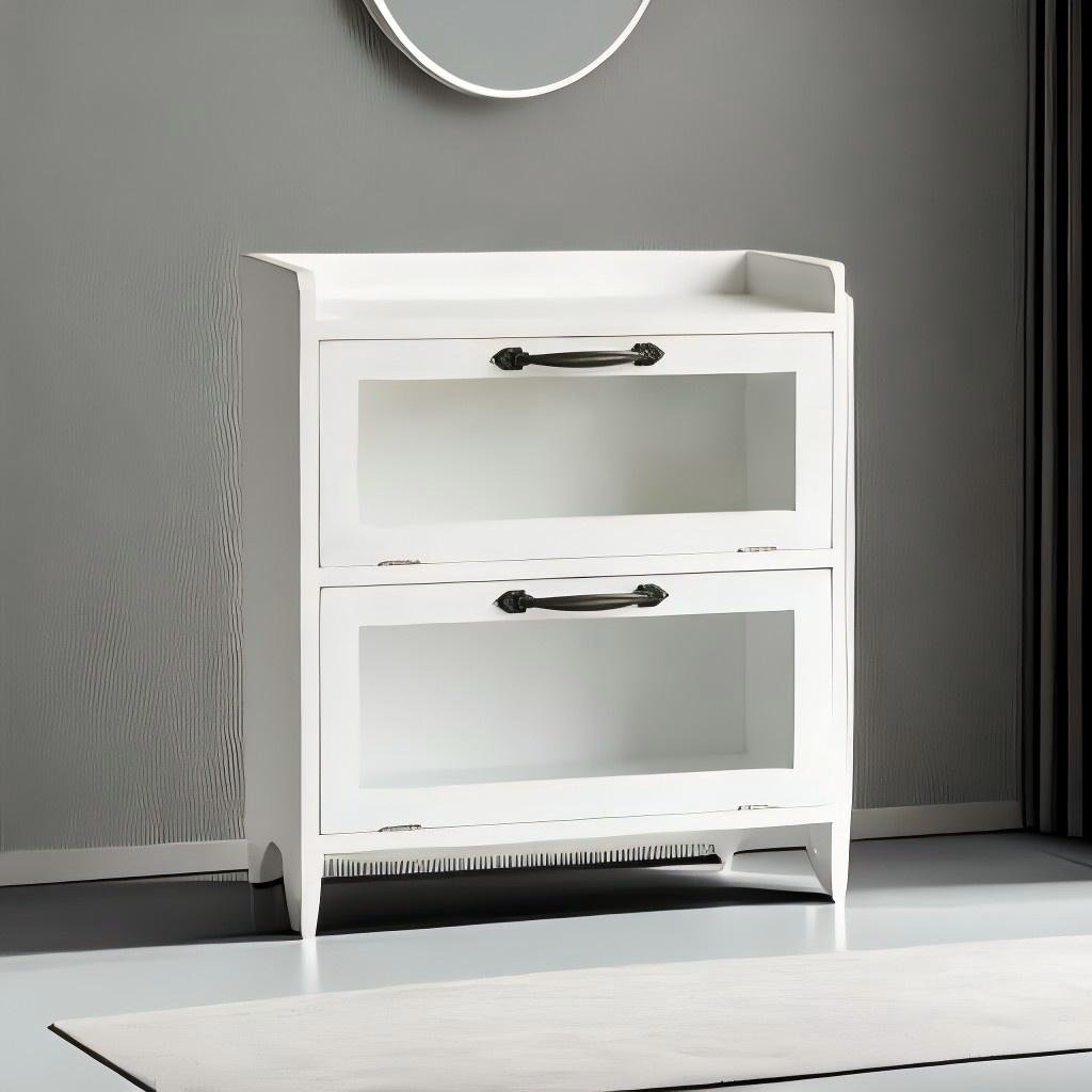One Allium Way 2 Tiered Storage Cabinet, Countertop Cabinet, Wood ...