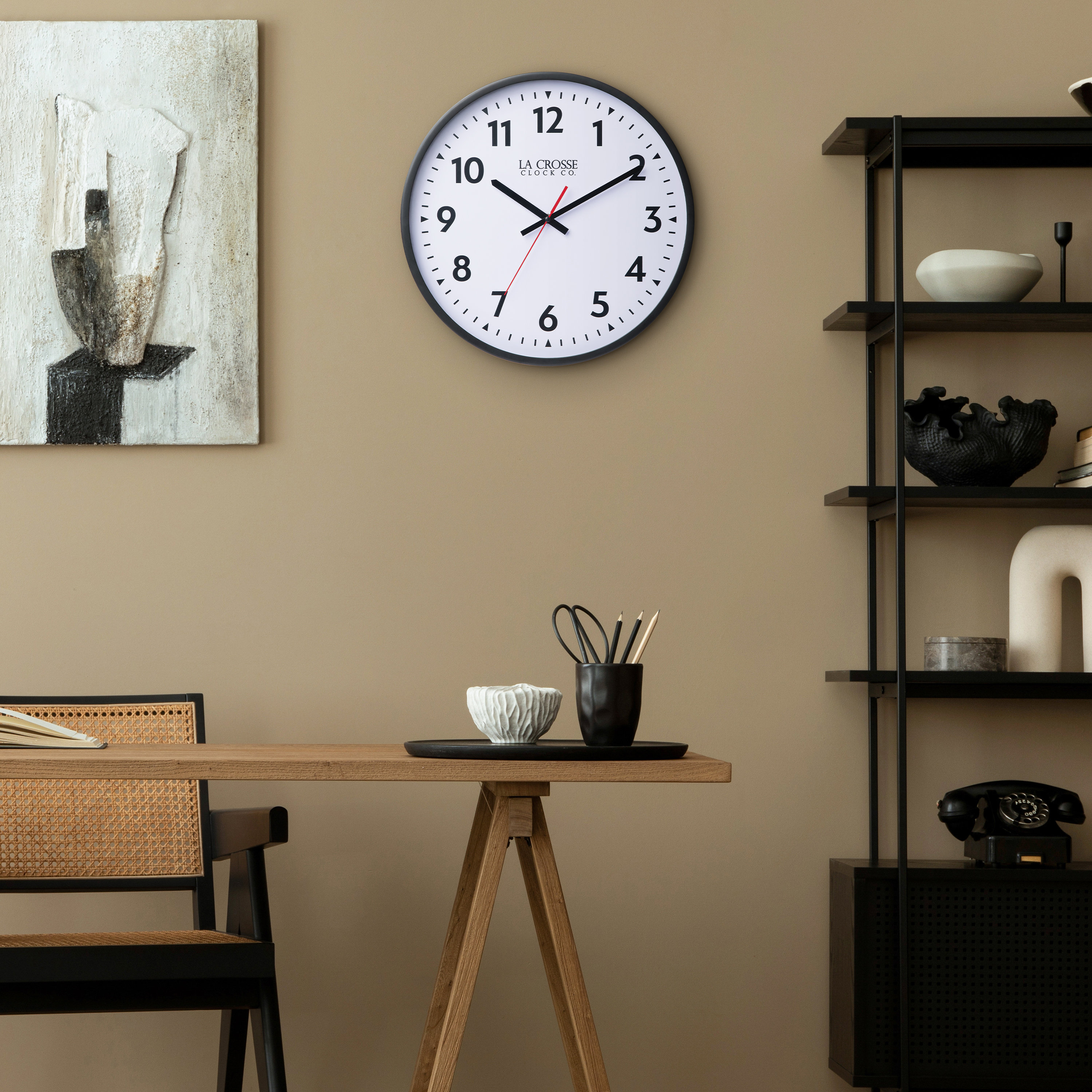 Ebern Designs 16 Inch Commercial Silent Quartz Analog Wall Clock | Wayfair