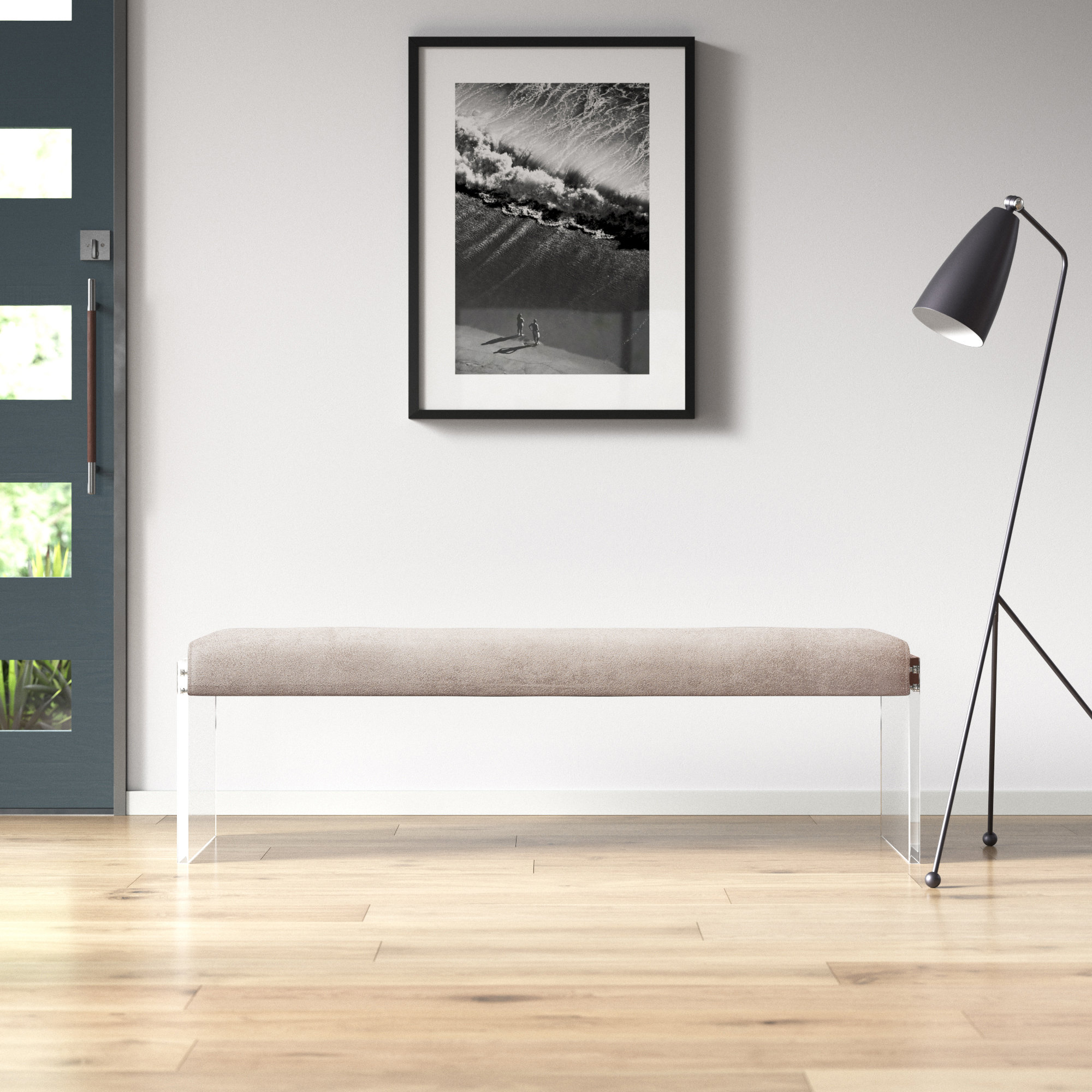 Everly Quinn Fridley Upholstered Bench & Reviews | Wayfair