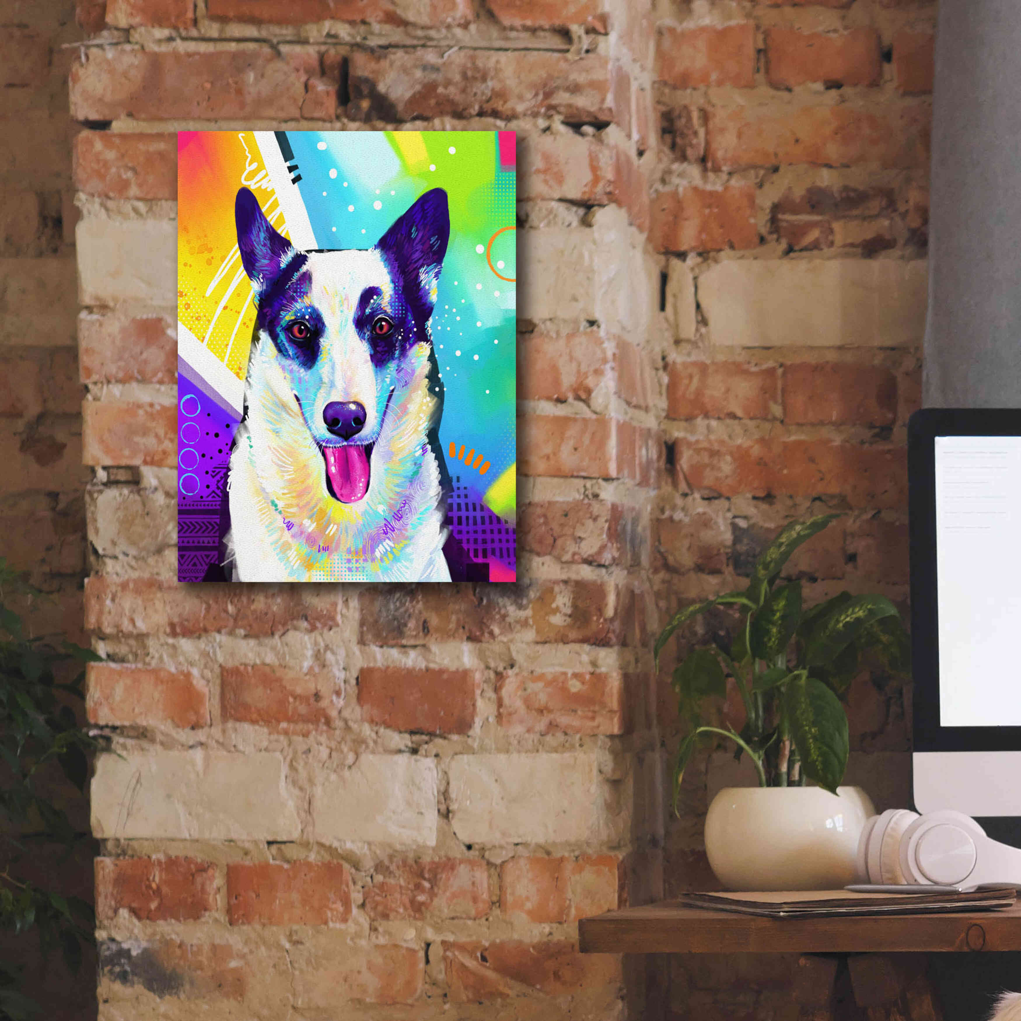 Red Barrel Studio Epic Graffiti 'Pop Art Border Collie' By Furbaby A ...