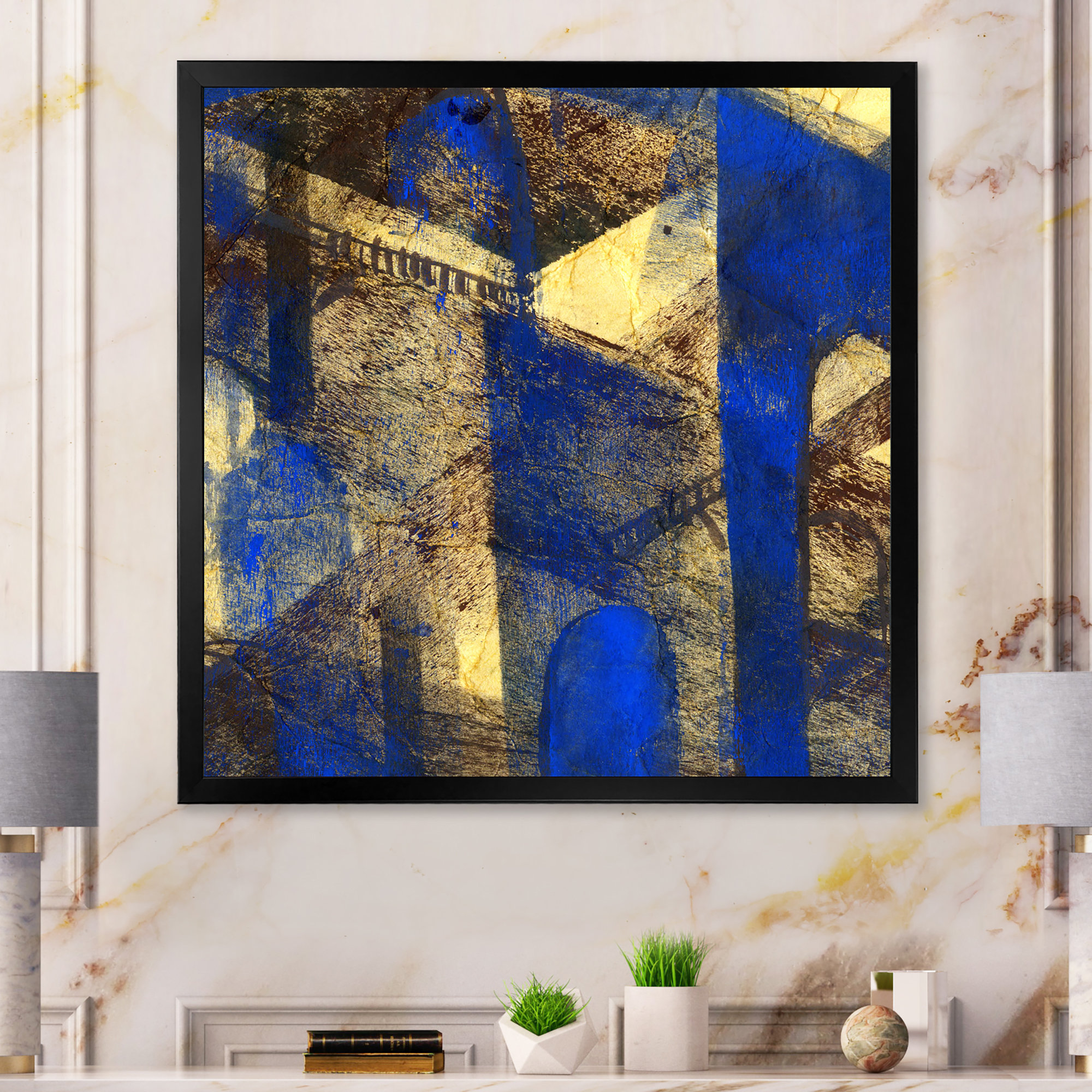 Wrought Studio™ Abstract Triangle & Cubism - on | Wayfair