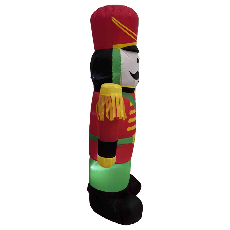 Northlight Seasonal LED Lighted Inflatable Soldier Nutcracker Outdoor ...