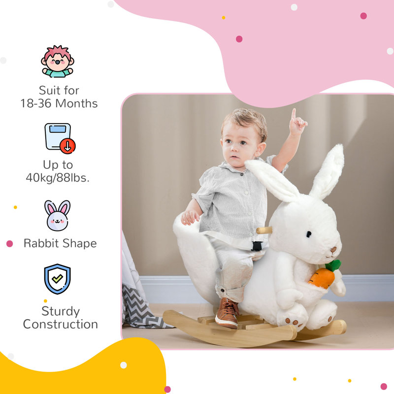 Qaba Bunny Rabbit Rocker | Wayfair