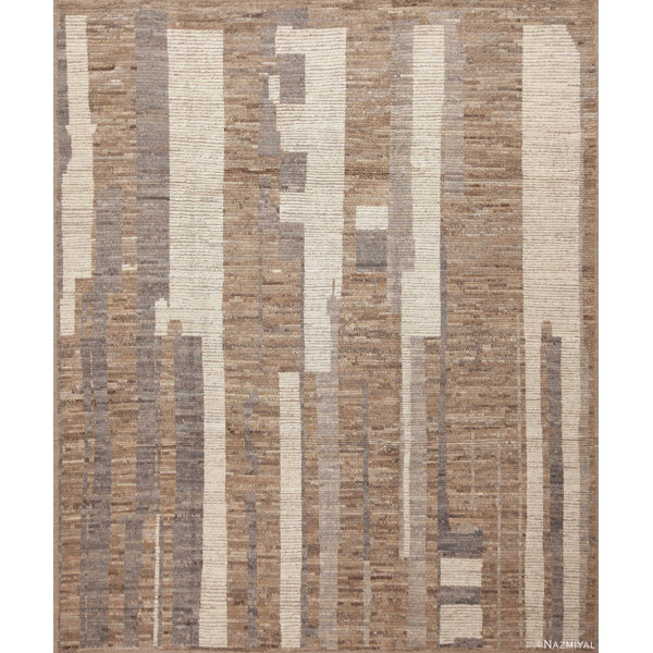 Nazmiyal Collection One-of-a-Kind Neutral Earthy Gray/Brown/Cream ...
