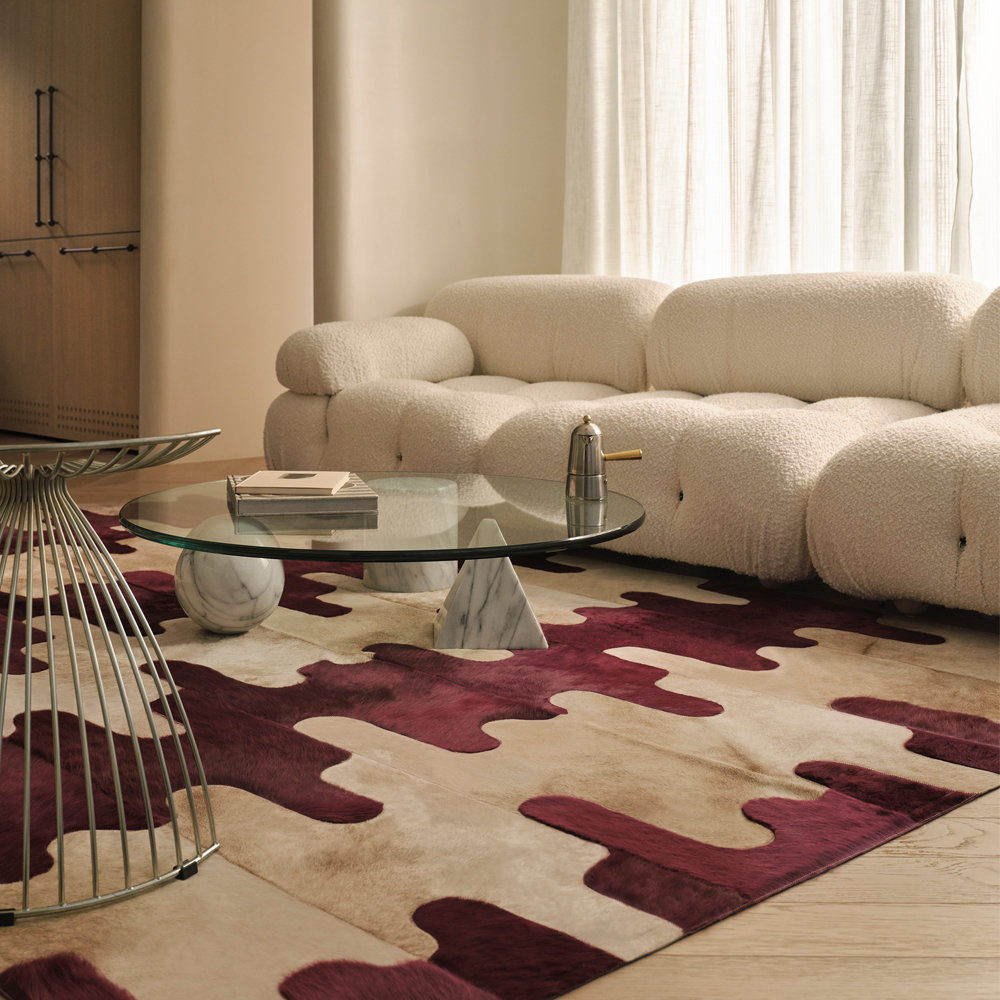 Art Hide X Greg Natale Cowhide Block Print Area Rug | Wayfair