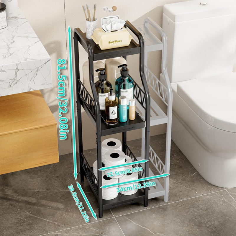 Ebern Designs Metal Free-Standing Shelves | Wayfair