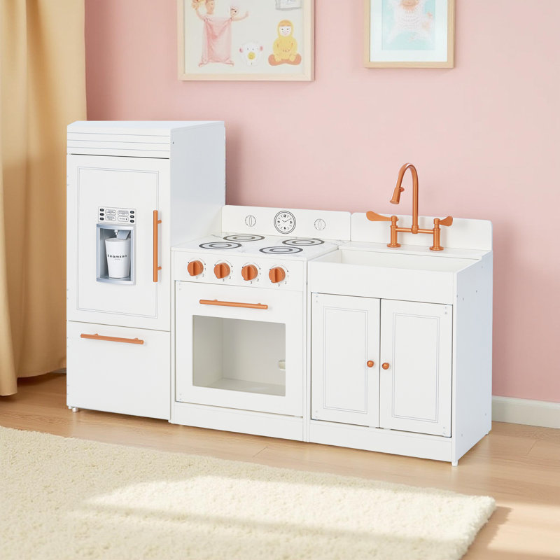 Teamson Kids Little Chef Paris Modular Pretend Play Kitchen with Fridge ...