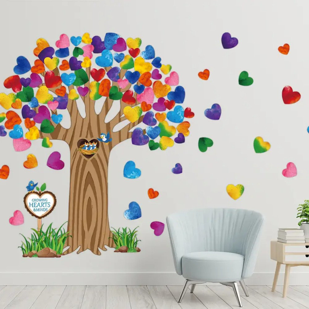 Harriet Bee Tree Bulletin Board Set Bulletin Board Hearts Bulletin ...
