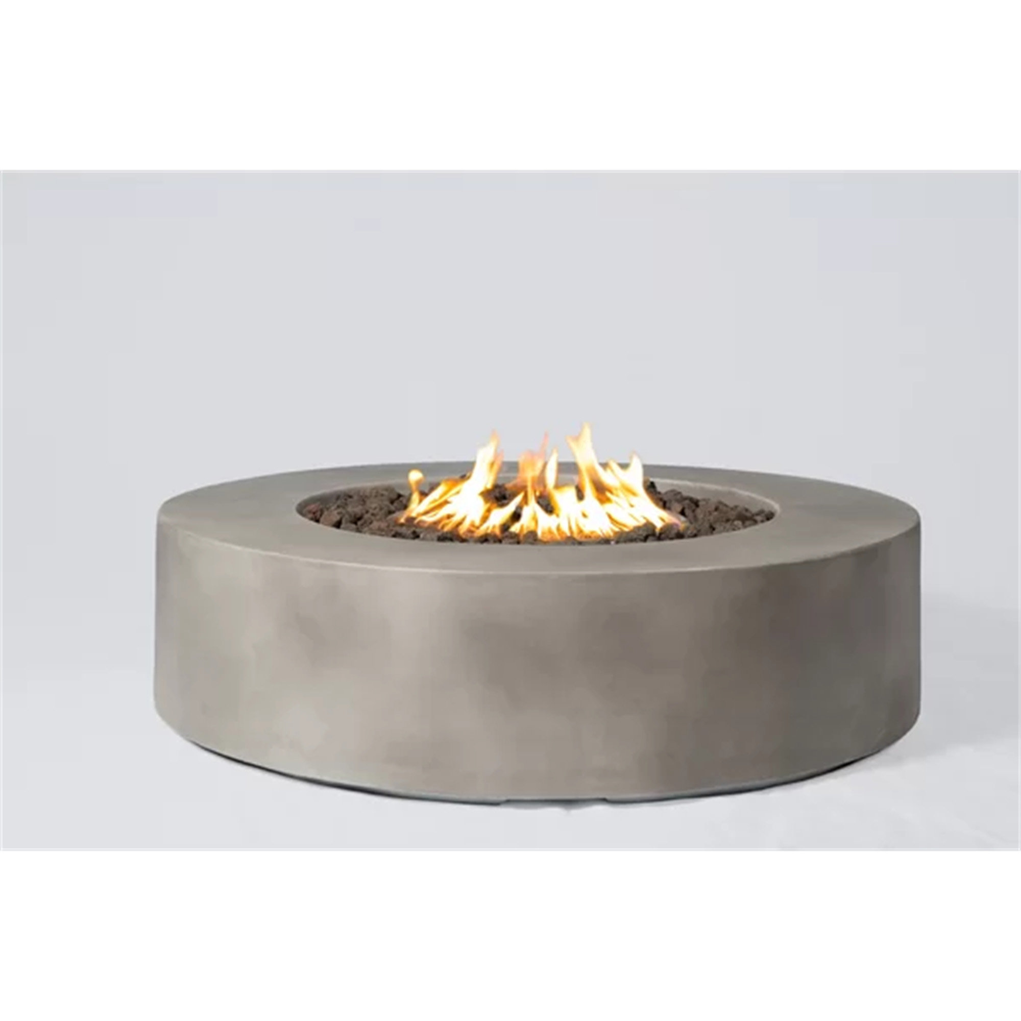 wendeway 12" H Fiber Reinforced Concrete Outdoor Fire Pit Table | Wayfair