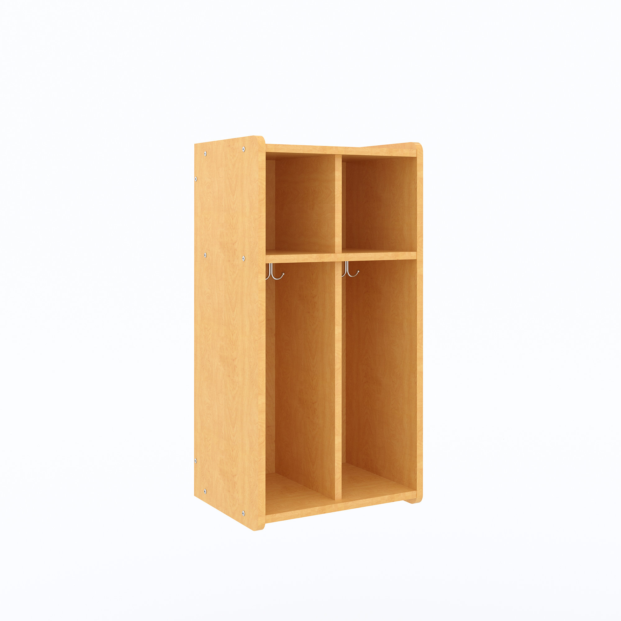 TotMate 2 Section Toddler Laminate Floor Locker 19" Wide | Wayfair