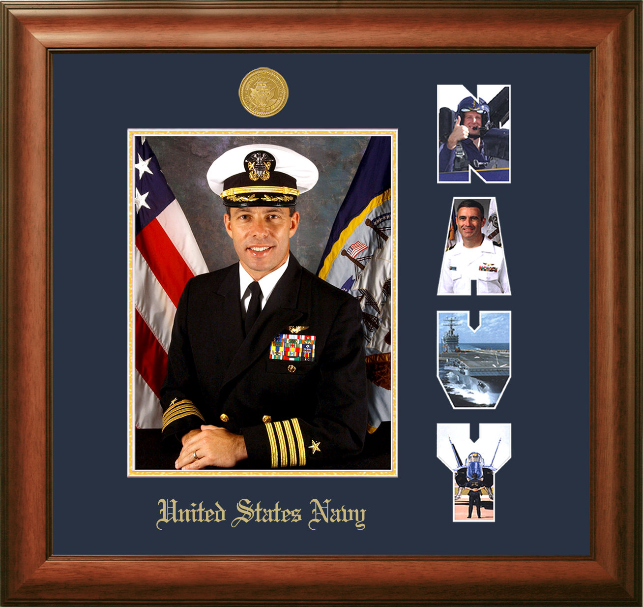 Patriot Frames Navy Portrait Picture Frame | Wayfair