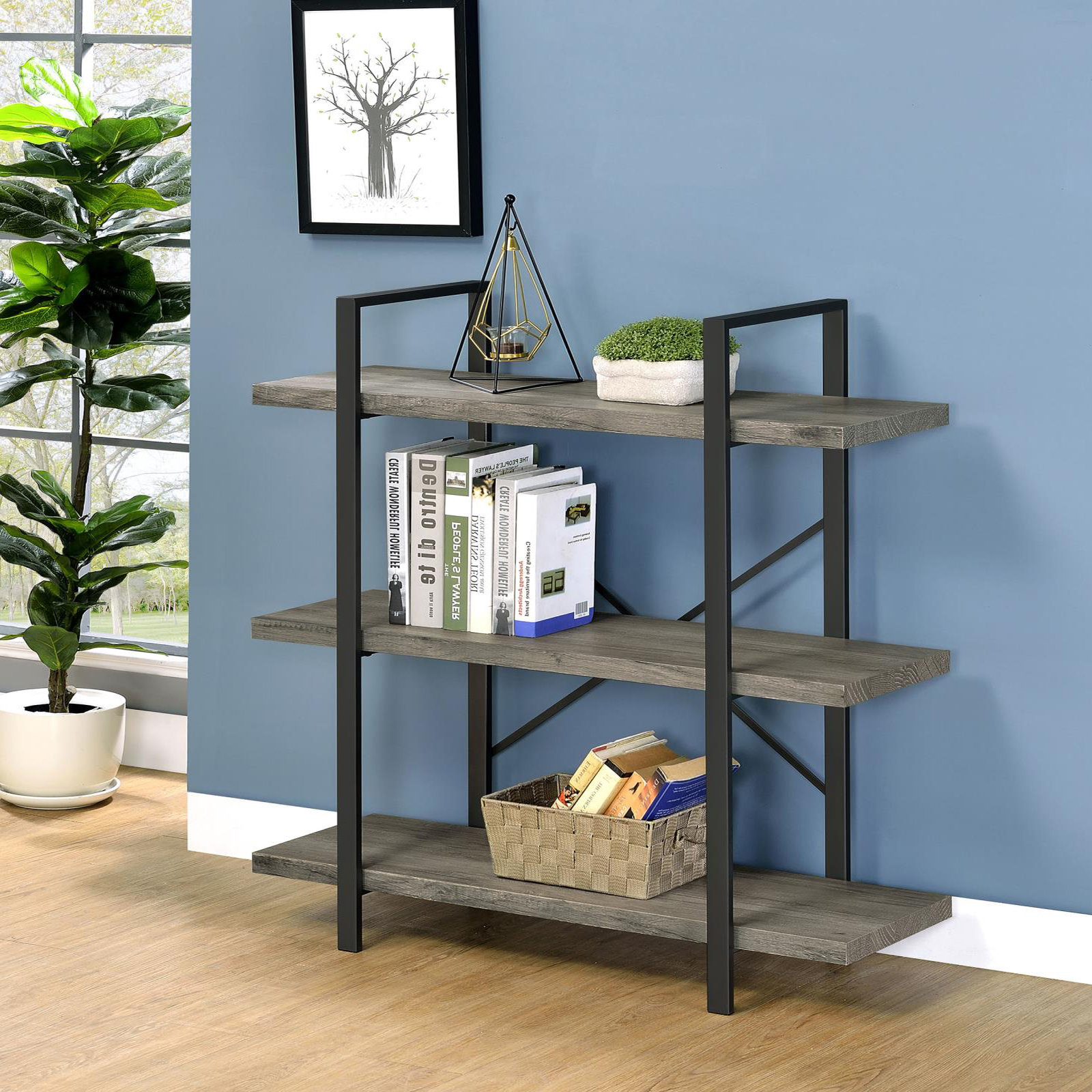 17 Stories Aaryan Etagere Bookcase | Wayfair