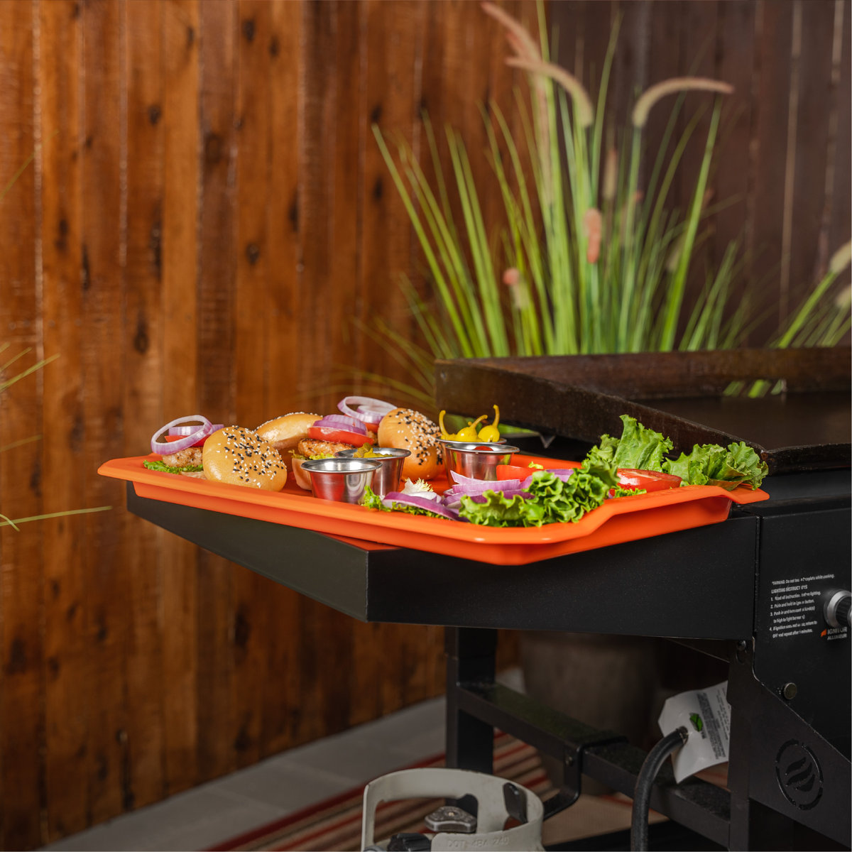 Blackstone Orange Serving Tray 4 Pack & Reviews | Wayfair