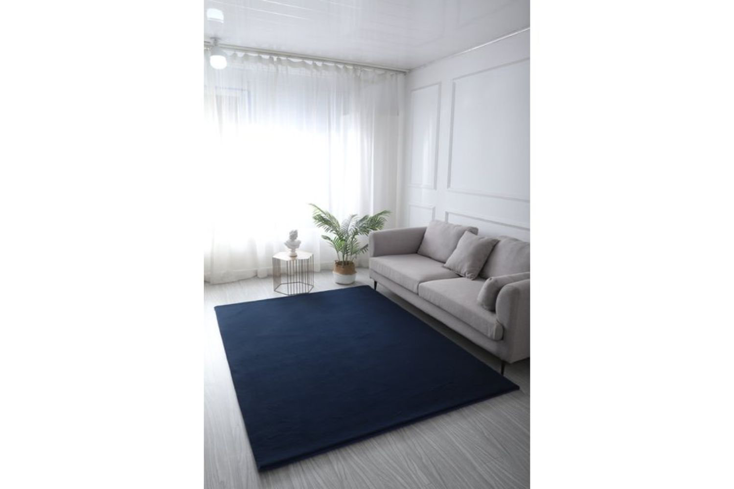 Mercer41 Demah Solid Color Machine Woven Rectangle 7’10” x 10’6” Cotton ...