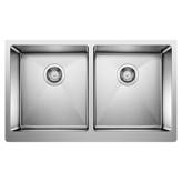 Blanco Quatrus Stainless Steel 17" L x 17" W Undermount Bar Sink ...