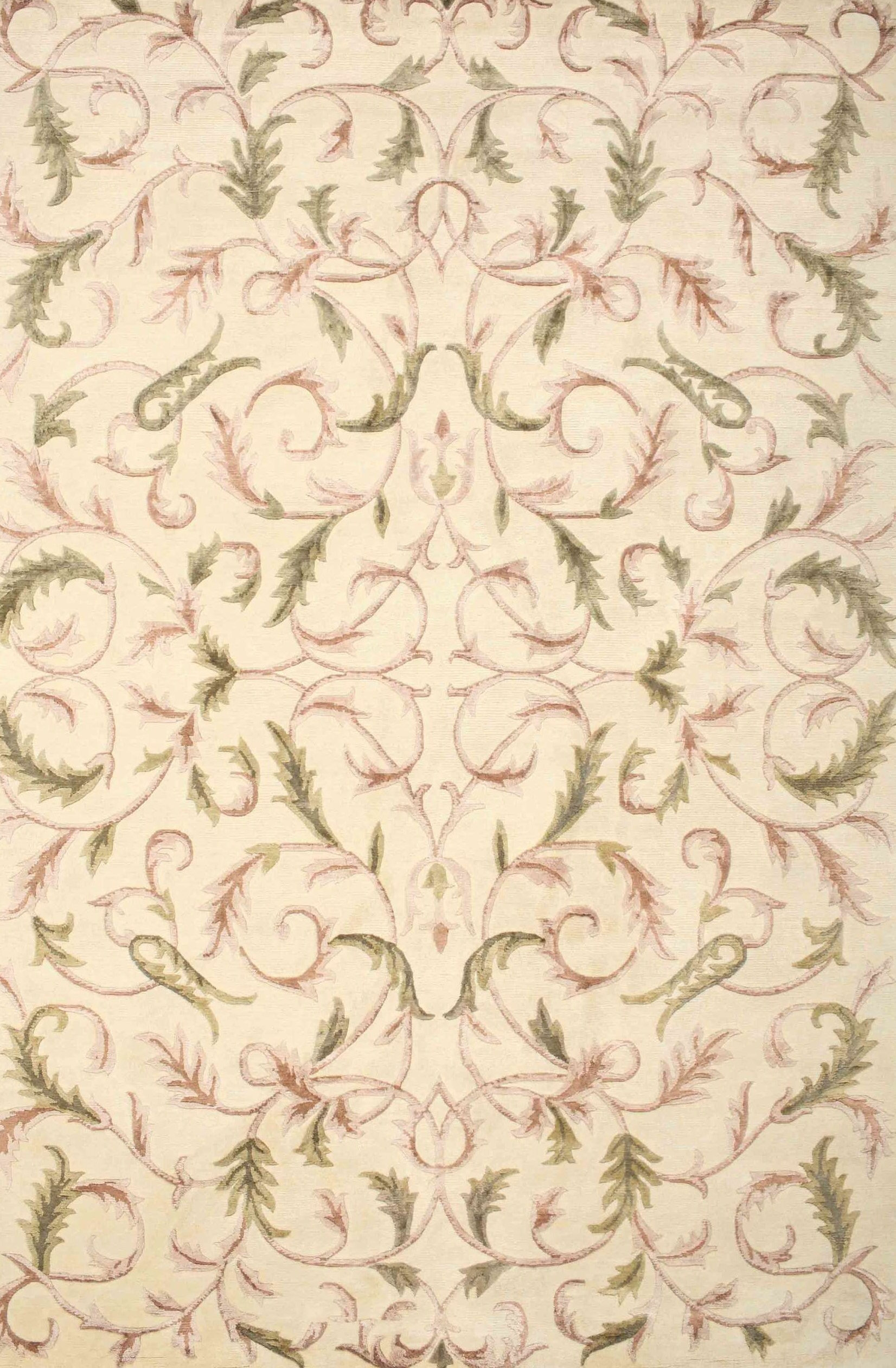 Canora Grey Twanna Traditional Ivory/Green Area Rug - Wayfair Canada