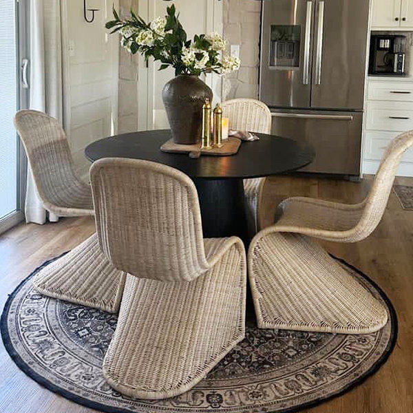 George Oliver Lanieya 42" Solid Oak Round Pedestal Dining Table ...