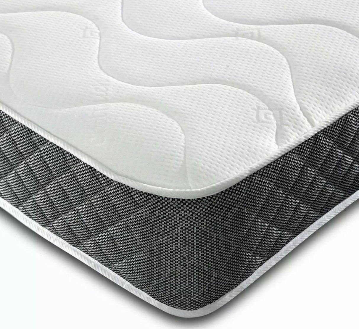 Wilson Beds Longwave Quilted Hybrid Spring with Diamond Border Open ...