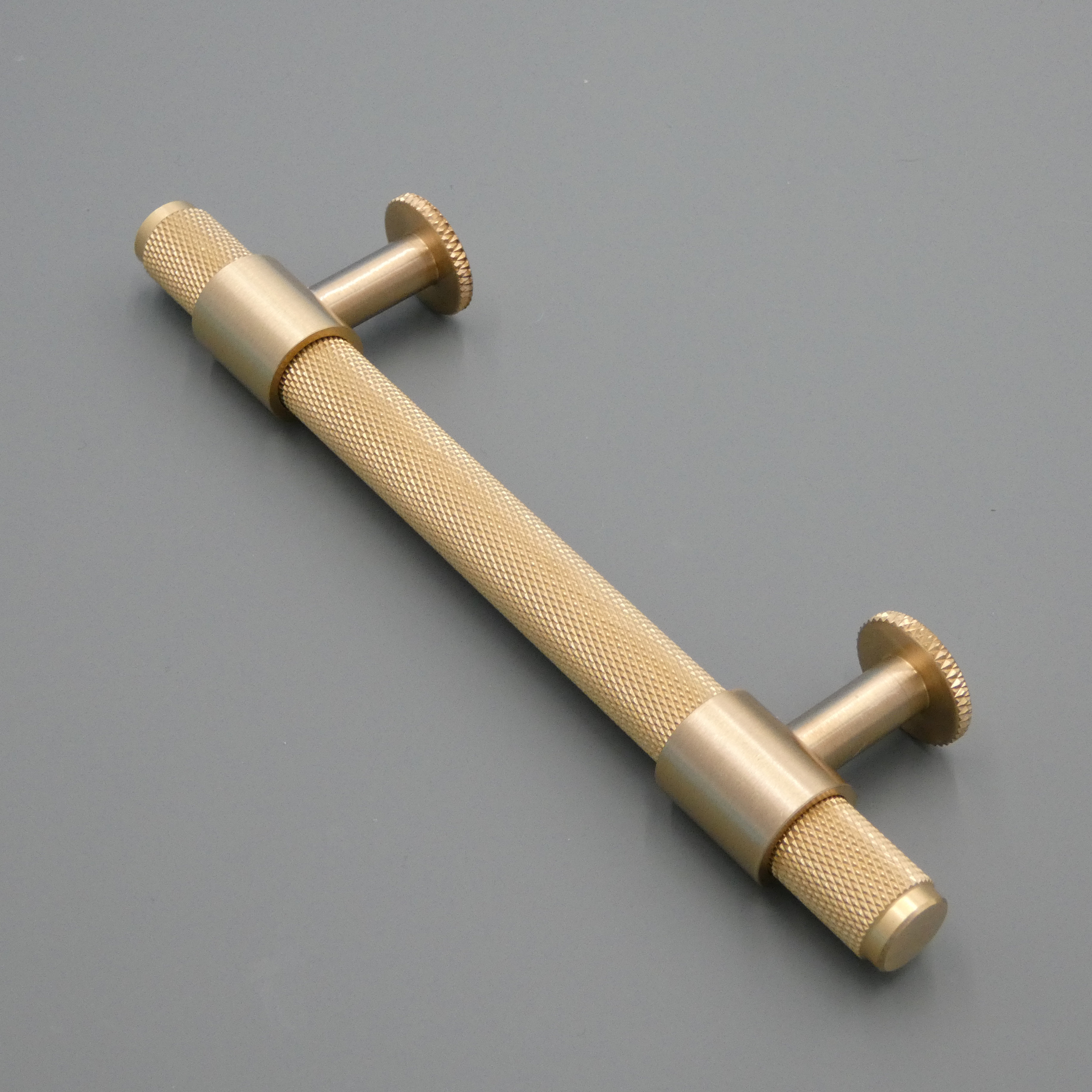 Simply Effortless Solid Brass Knurled Cabinet and Drawer Pulls with Round Base | Wayfair