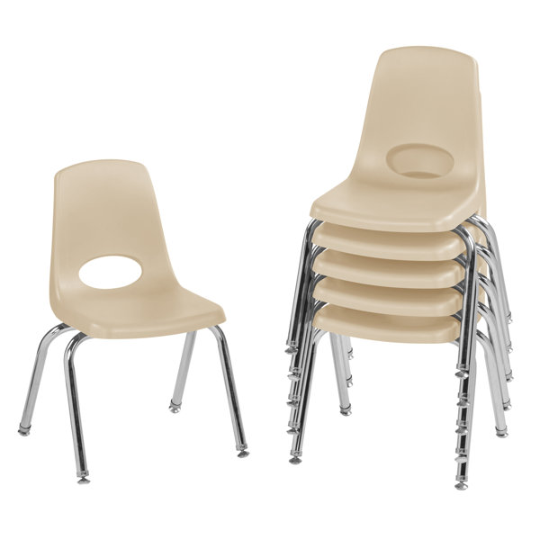 Factory Direct Partners Stacking Classroom Chair ( Set of 6 ) & Reviews ...