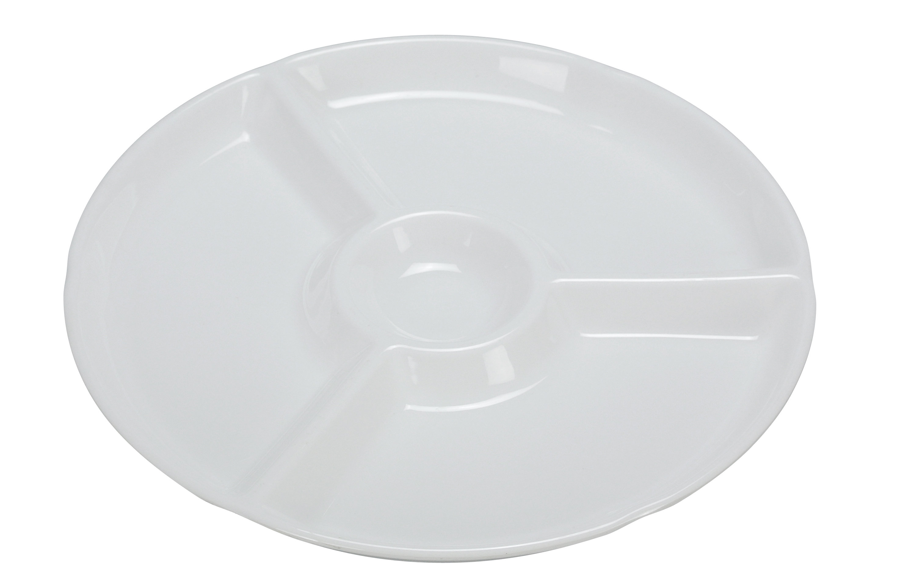 Yanco Rome Melamine Divided Serving Dish | Wayfair