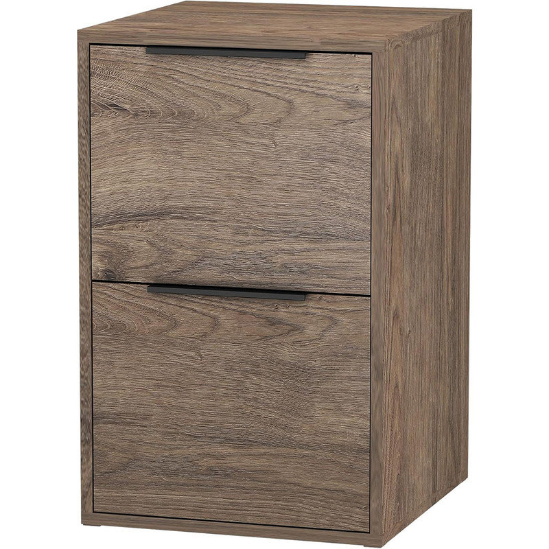 Hokku Designs Wood Two Drawer File Cabinet, Vertical Wood Filing ...