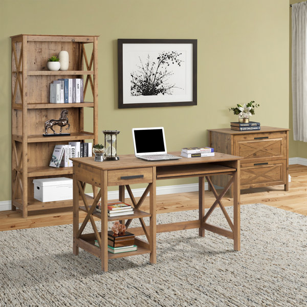 Gracie Oaks Configurable Computer Desk Office Set & Reviews | Wayfair
