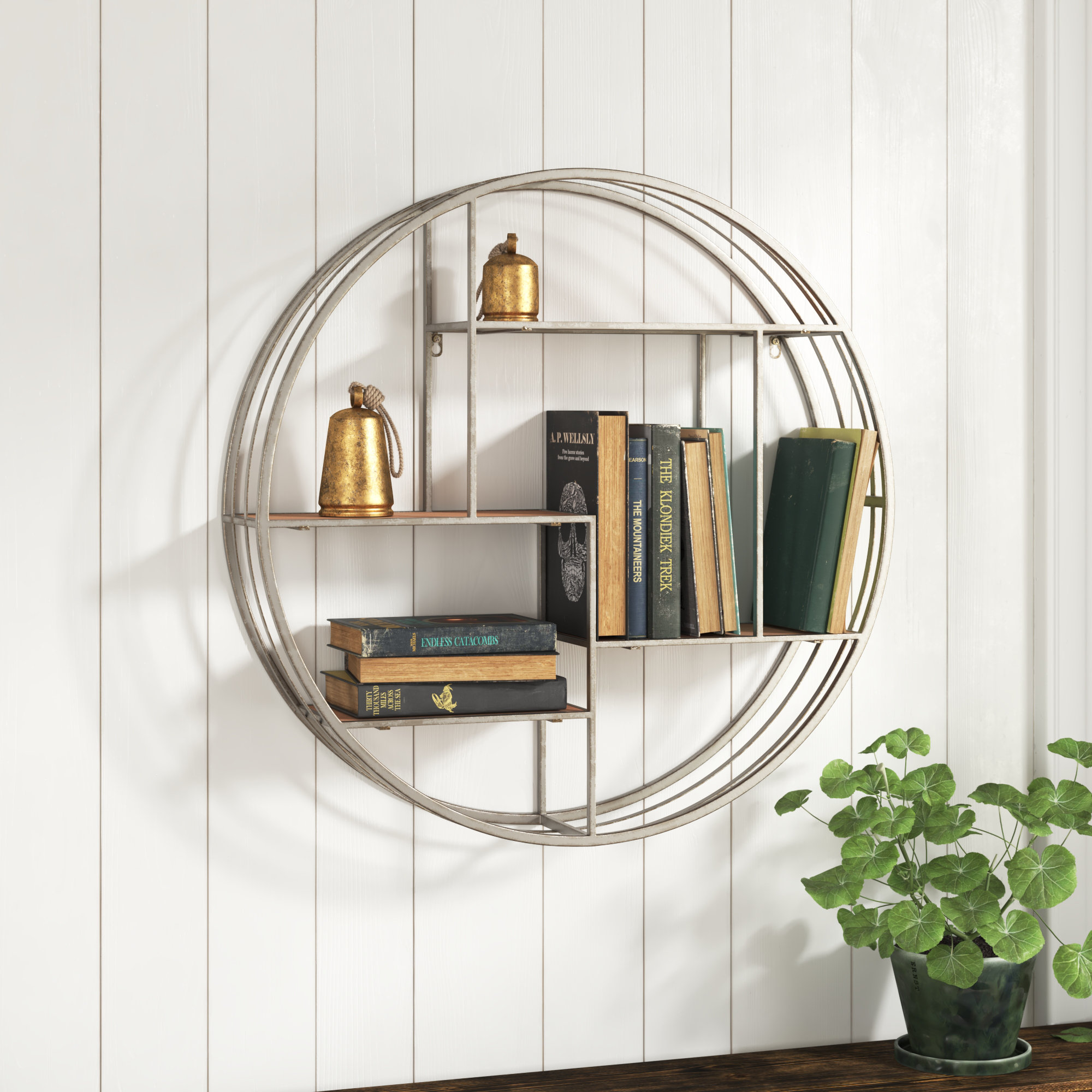 Laurel Foundry Modern Farmhouse® Seo 4 Piece Circle Accent Shelf ...