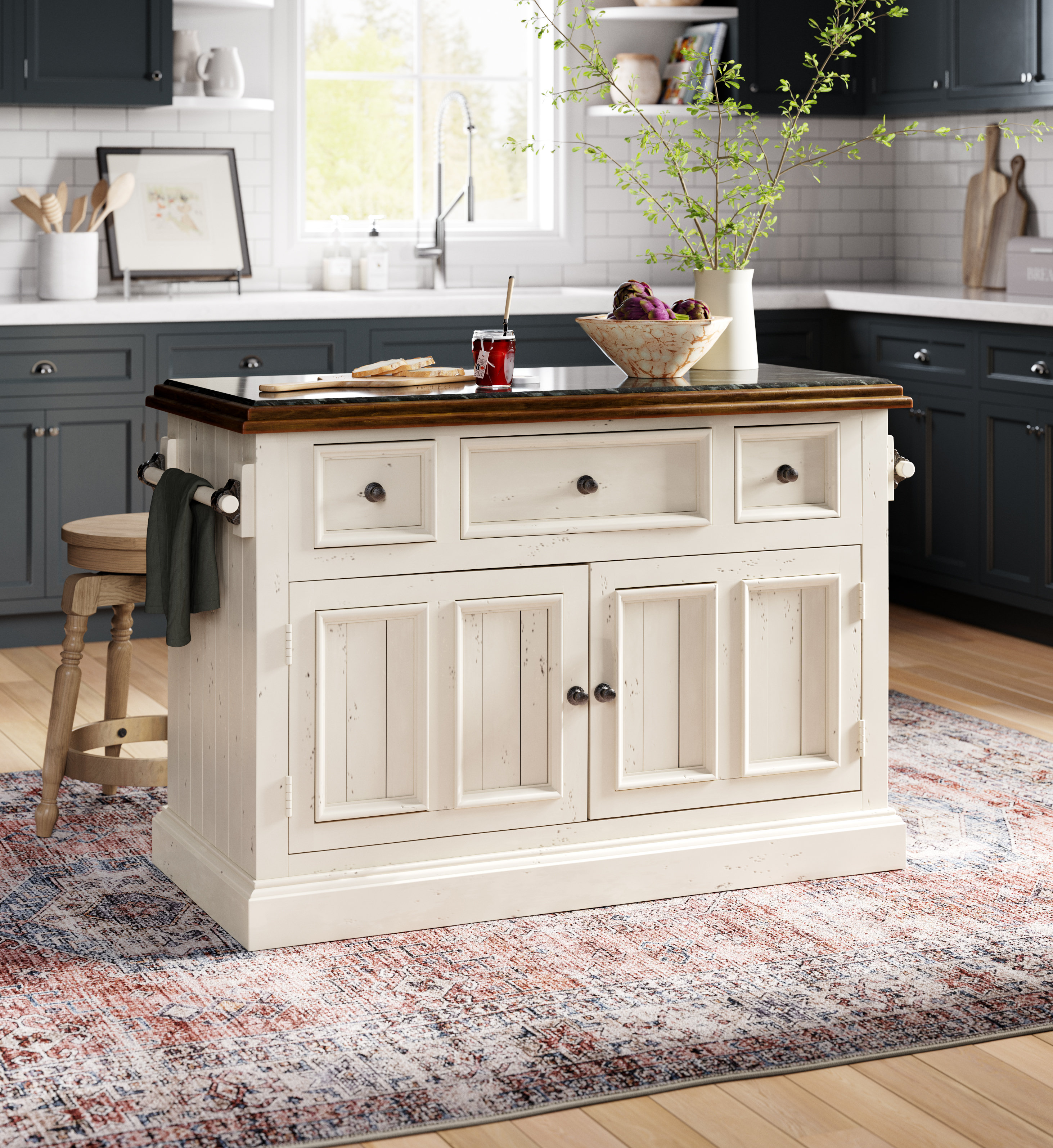 Laurel Foundry Modern Farmhouse® Harpenden Kitchen Island & Reviews ...