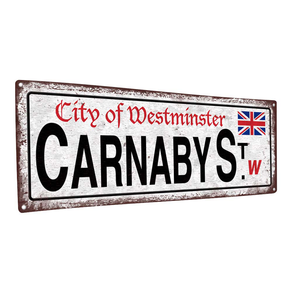 Ophelia & Co. " Distressed, Carnaby St Metal Sign " | Wayfair
