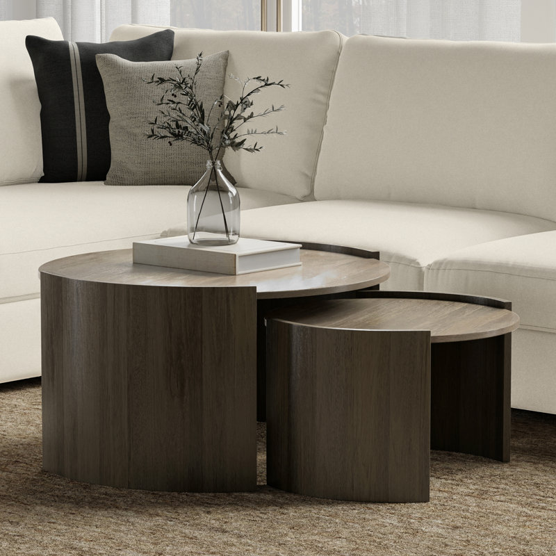 Simpli Home Robin Solid Wood Nesting Coffee Table Set | AllModern