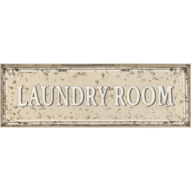 August Grove® Novelty Machine Washable Laundry Mat & Reviews | Wayfair