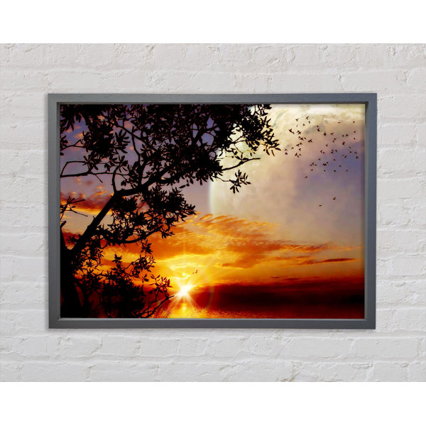 Bright Star Suns First Light - Single Picture Frame Print on Canvas ...