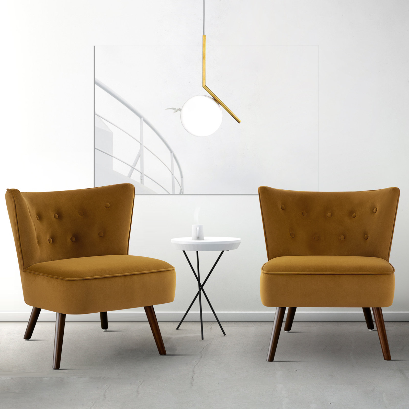 Mercer41 Kelly-Anne 27.6" Wide Velvet Upholstered Side Chair & Reviews ...