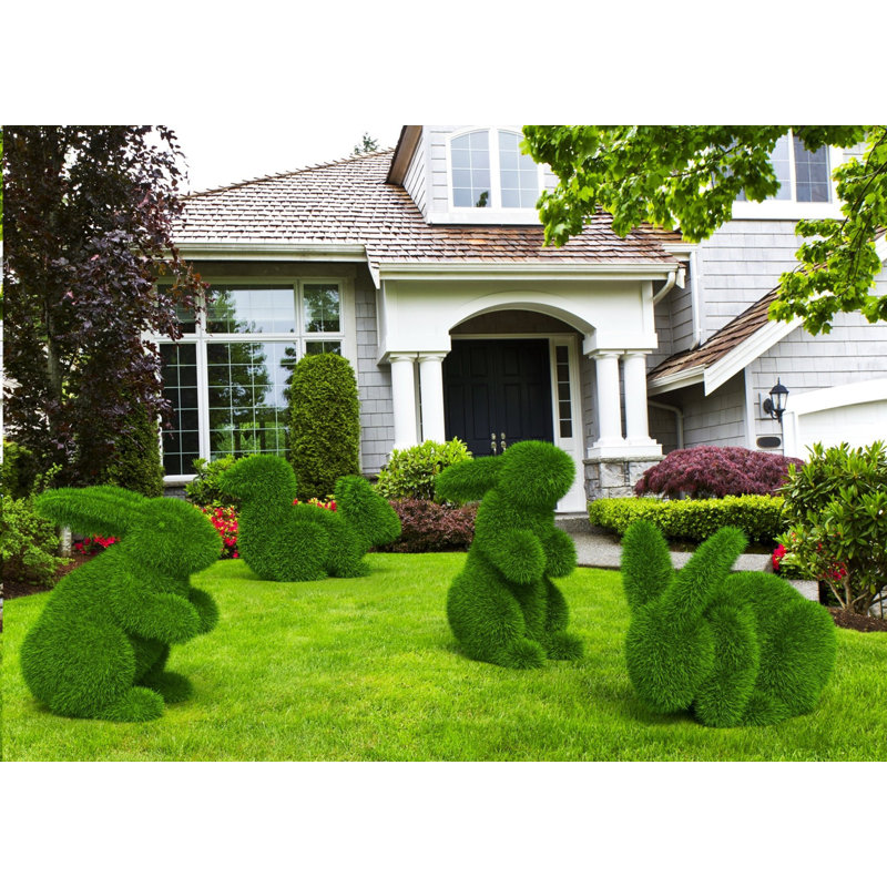 Loon Peak® Outdoor Animal Small Squirrel Topiary Green Figures | Wayfair