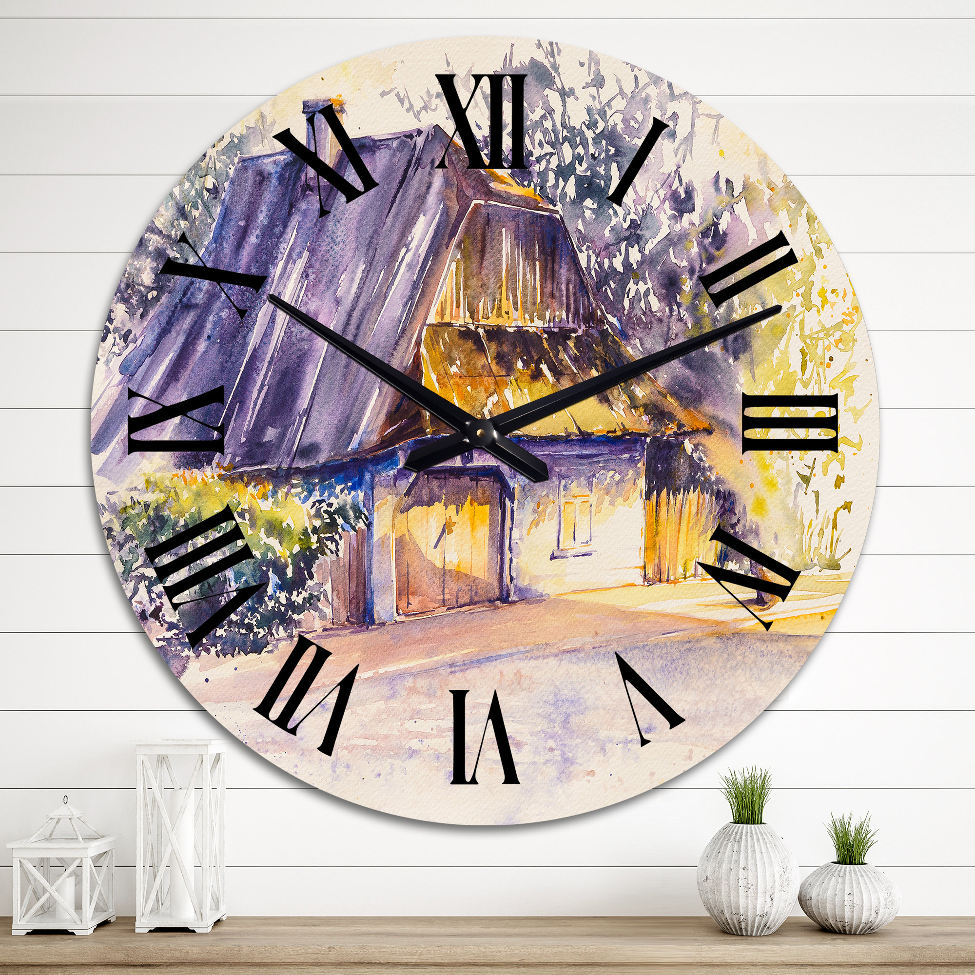 East Urban Home Old Wooden White House in Vintage Countryside - Country ...