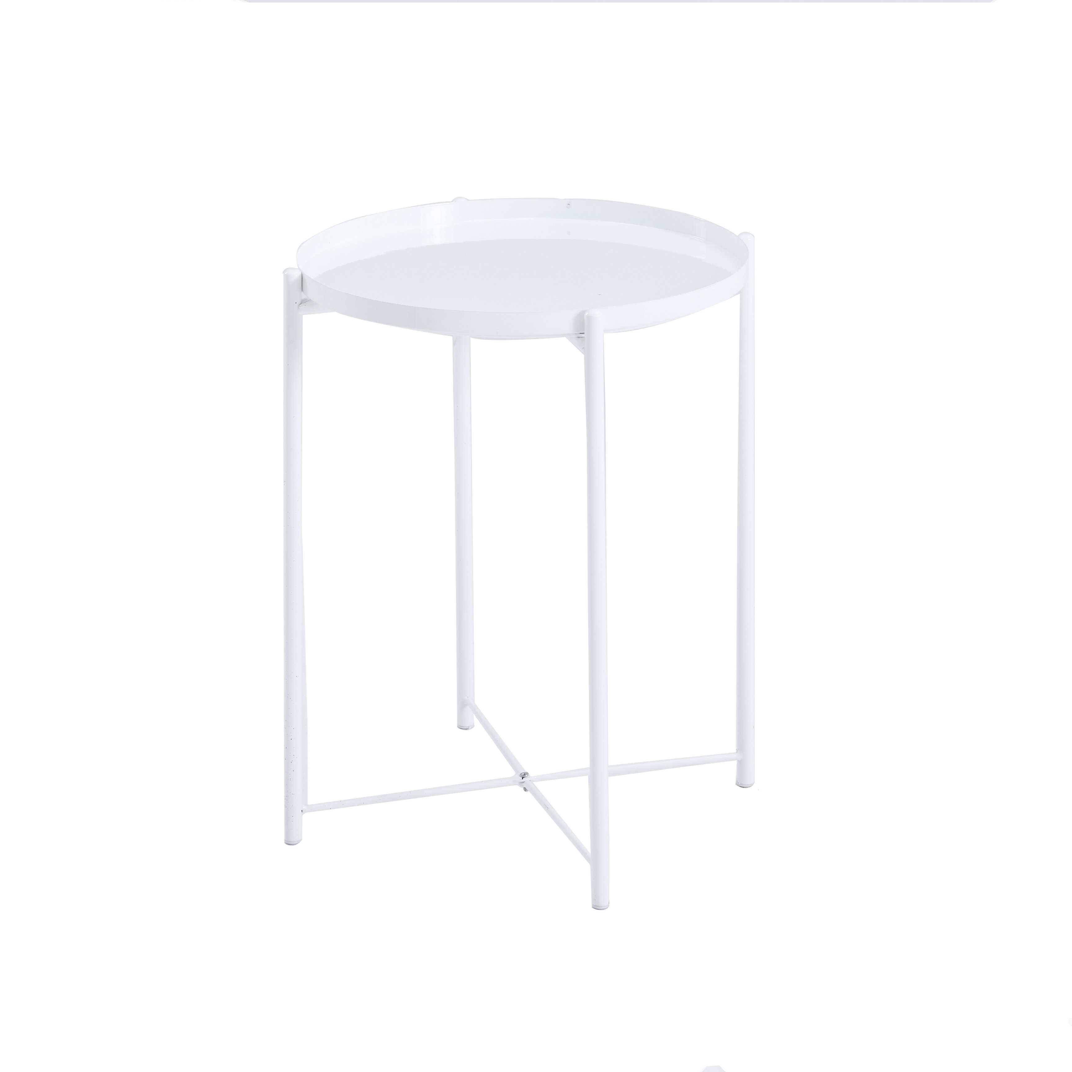 Latitude Run® Corkhill Tray Top Cross Legs End Table - Wayfair Canada