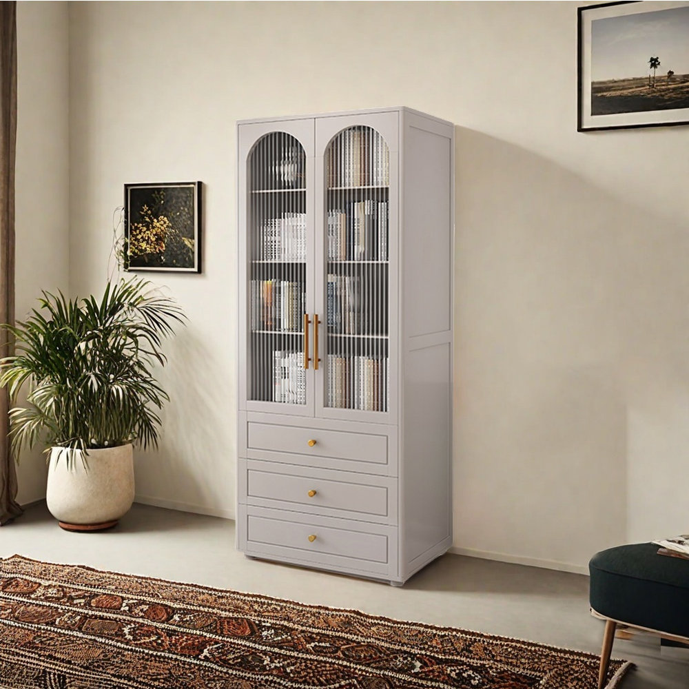 Kaoloupin French Style Enclosed Bookcase - Wayfair Canada
