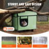 Tucker Murphy Pet™ Elevated Heated Cat House Cuboid Kitty Shelter with ...
