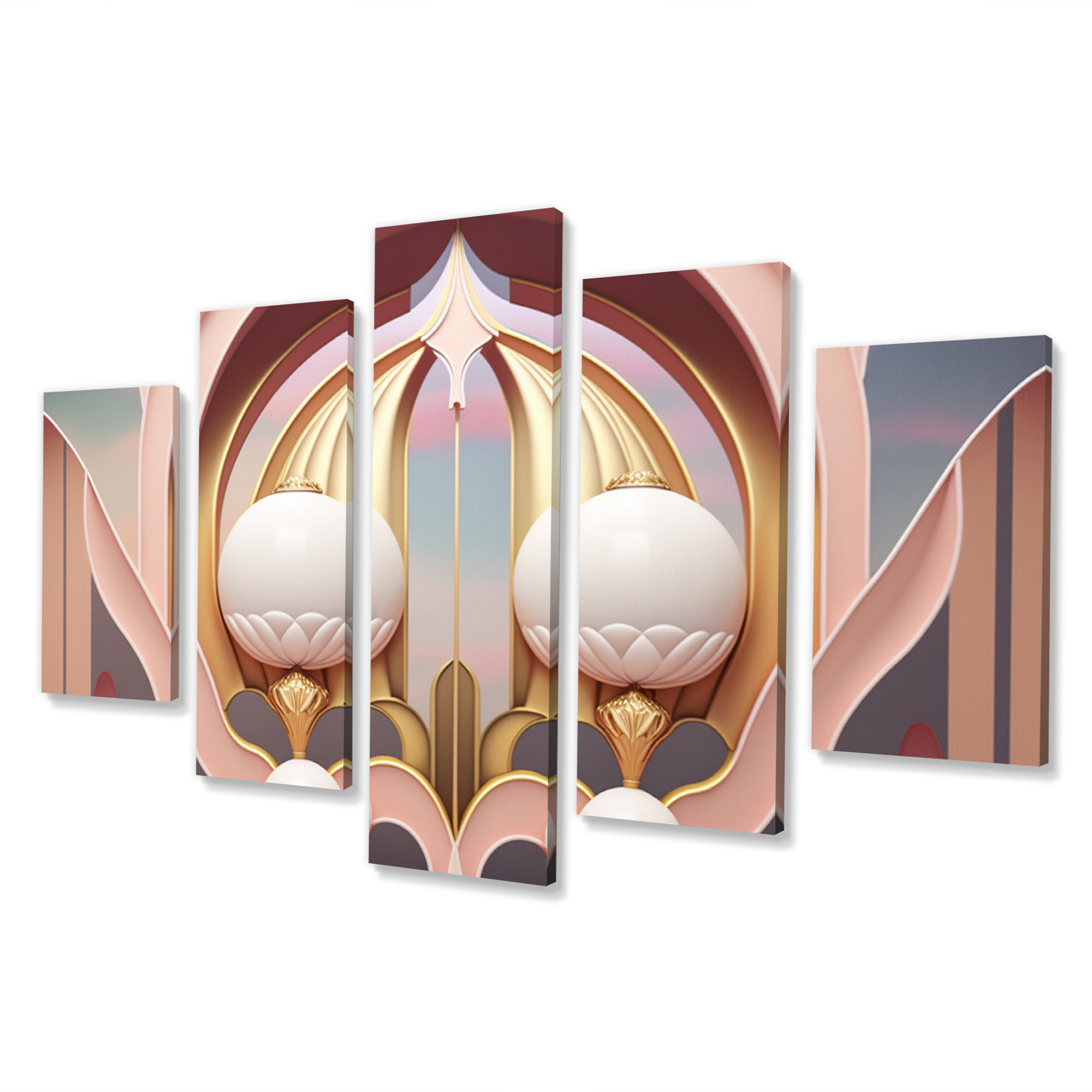 Design Art White Spheres Minimal Retro Future Architecture - Abstract ...