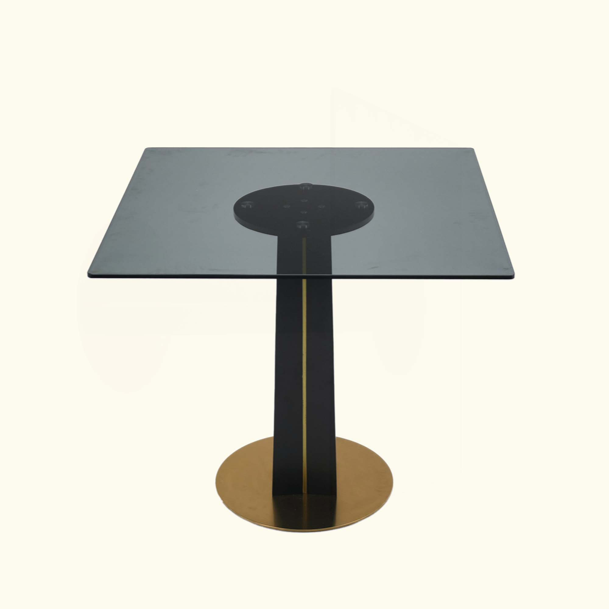 Ivy Bronx Modern Round Negotiation Table - 85Cm Black Tempered Glass ...