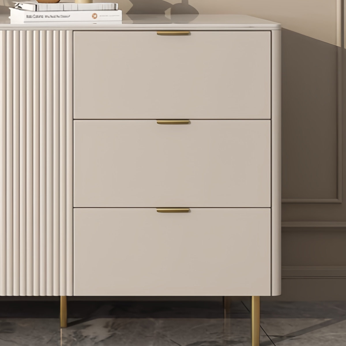 Licalilo Modern Minimalist Sintered Stone Storage Cabinet - Wayfair Canada