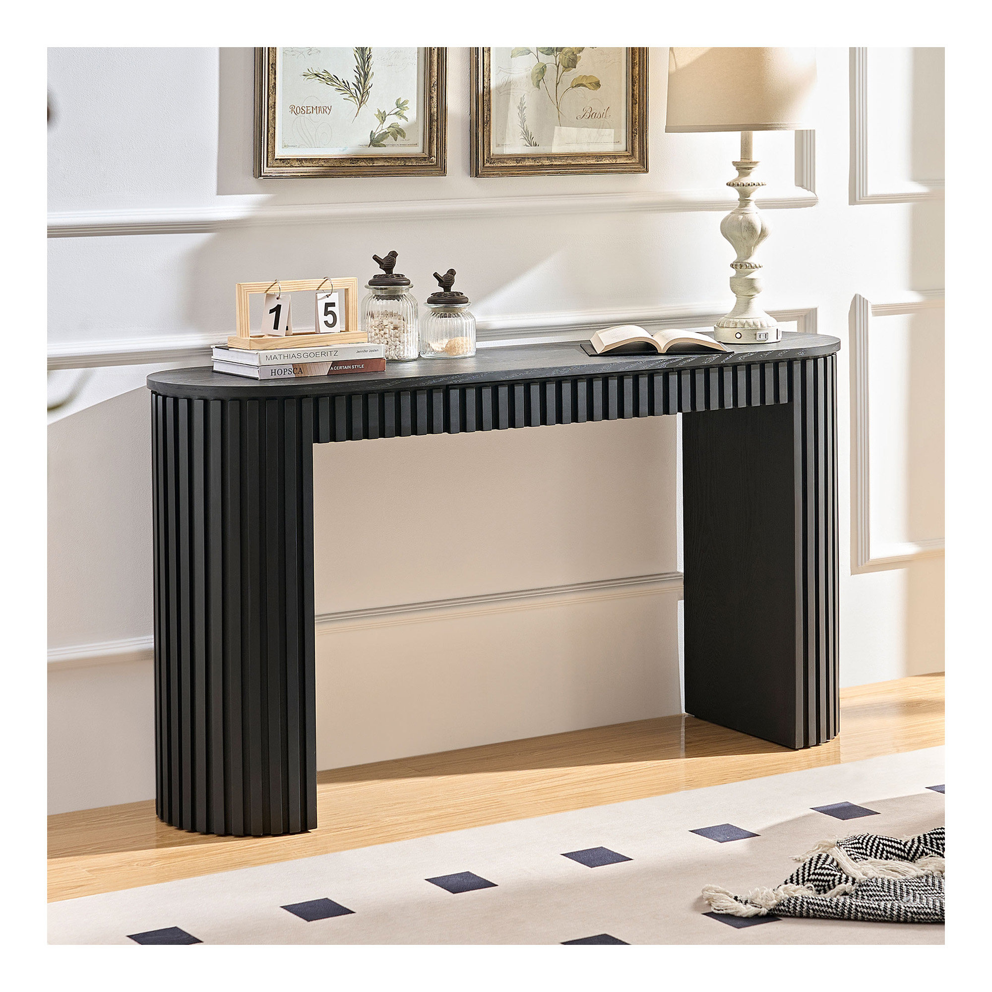 Hokku Designs Console moderne 59,05 po avec tiroir pour le hall d ...
