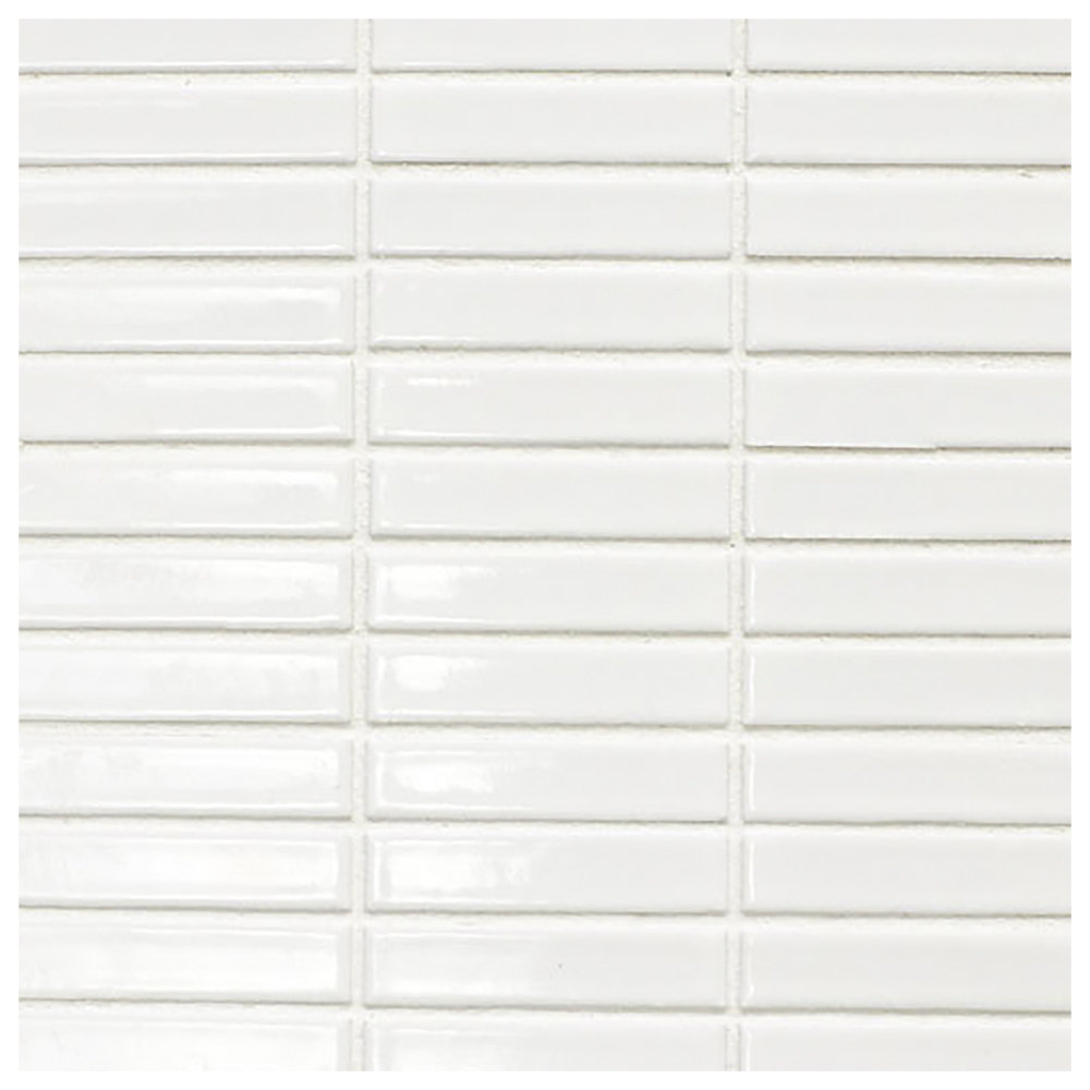 KDC Tile and Marble 2" x 0.4" Ceramic Grid Mosaic Wall & Floor Tile ...