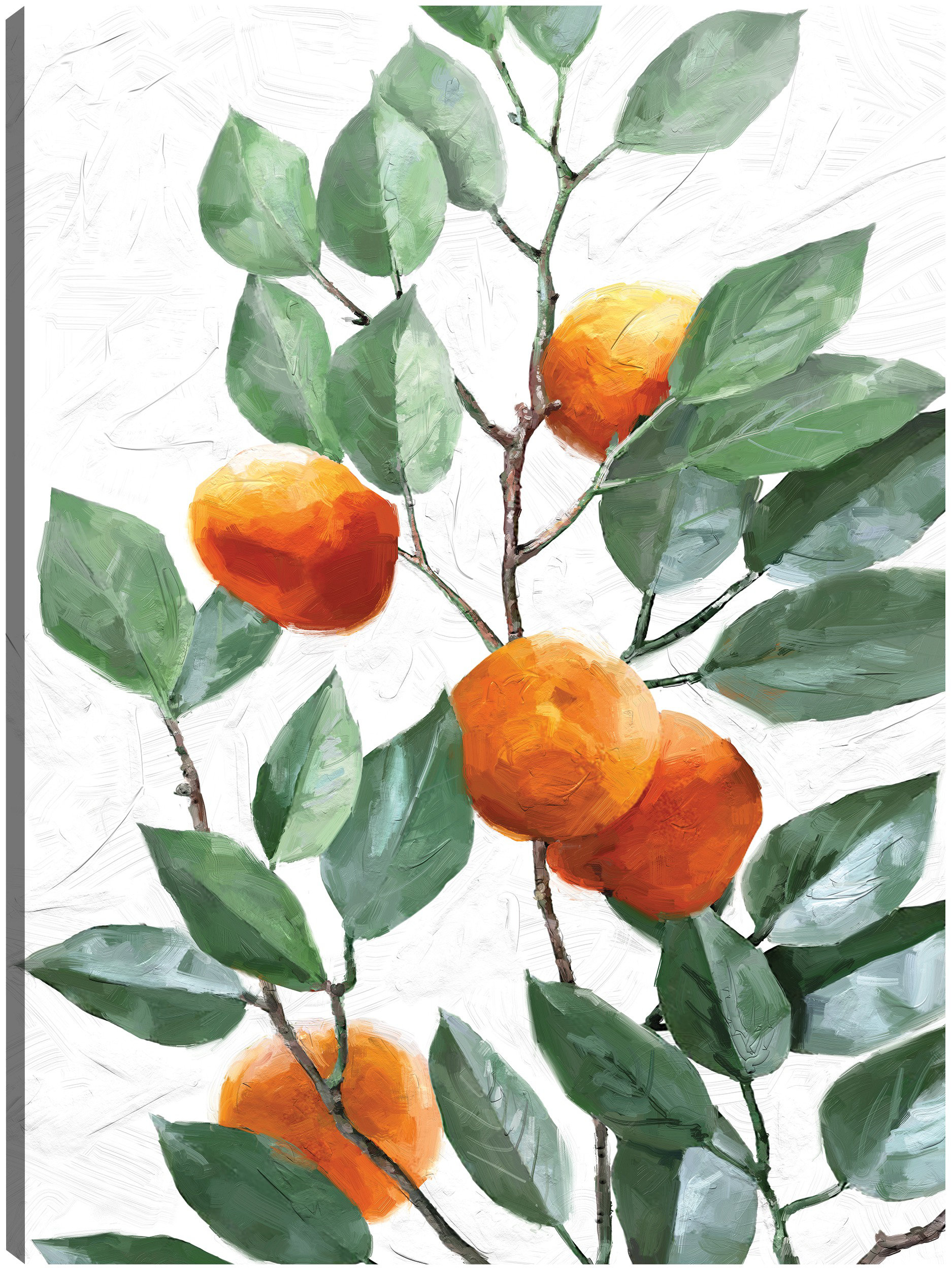 August Grove® Tangerine Tree by Studio Arts Canvas Art Print | Wayfair