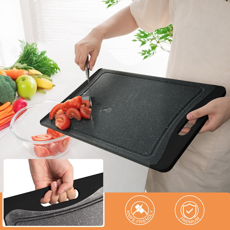 OUMIKEJI Extra Large Cutting Boards, Plastic Cutting Boards For Kitchen ...