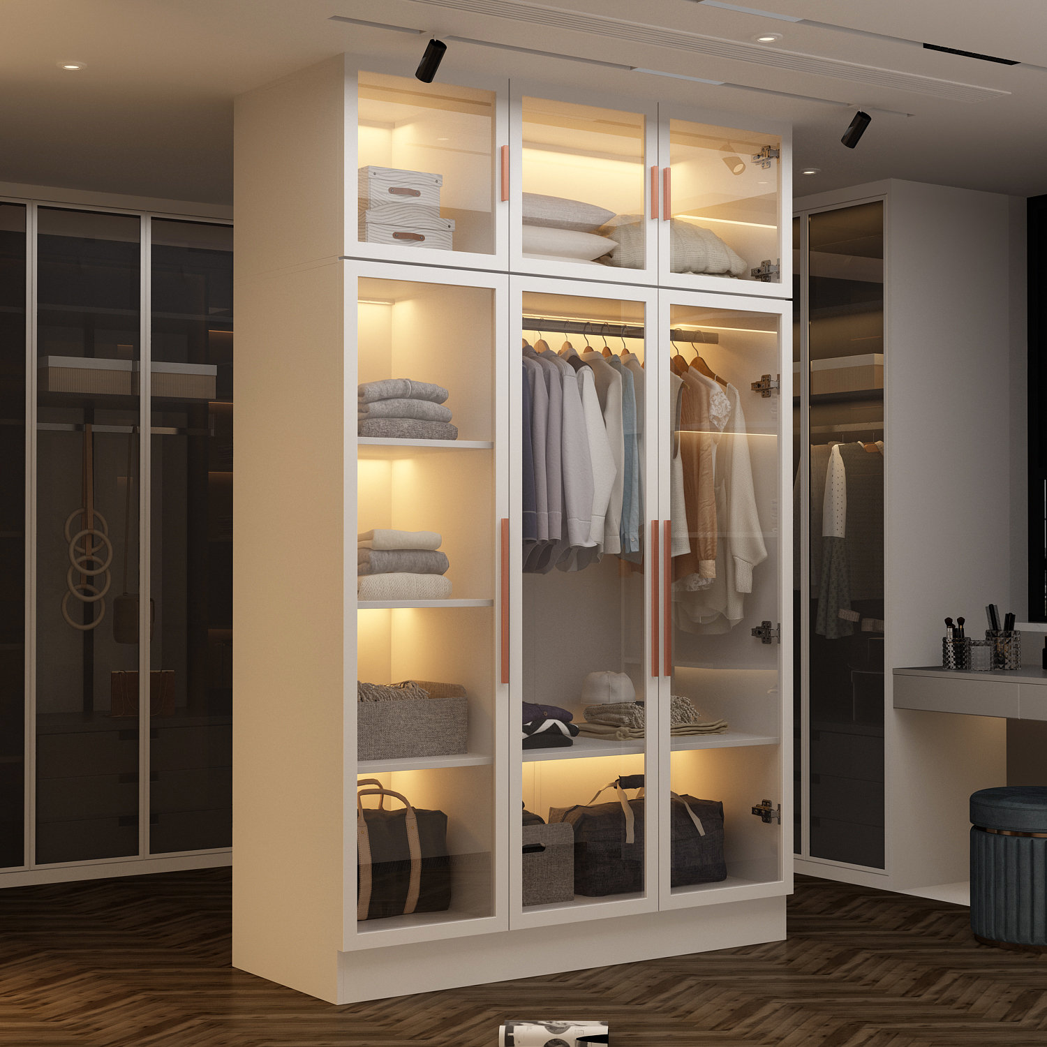 Brayden Studio® 6 Doors Armoire Wardrobe | Wayfair